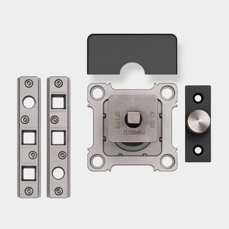 Hidden Magnetic/Rotary Door Catch Kit – Heavy-Duty Cabinet/Door Latch ...