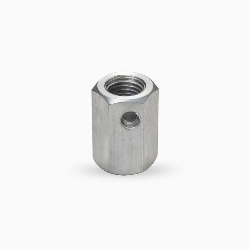 Hexagonal Threaded Rod Coupling Nut / Standoff with Side Set Screw Port ...